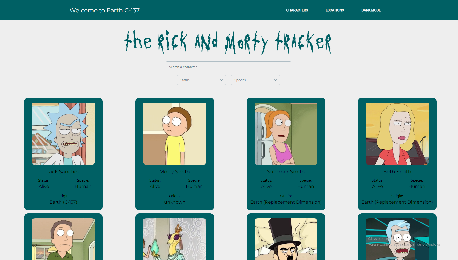 GitHub - YuriSamp/Earth_C-137: Rick and Morty API GitHub - YuriSamp/Earth_C-137: Rick and Morty API