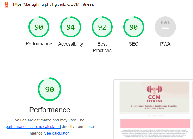 GitHub - darraghmurphy1/CCM-Fitness
