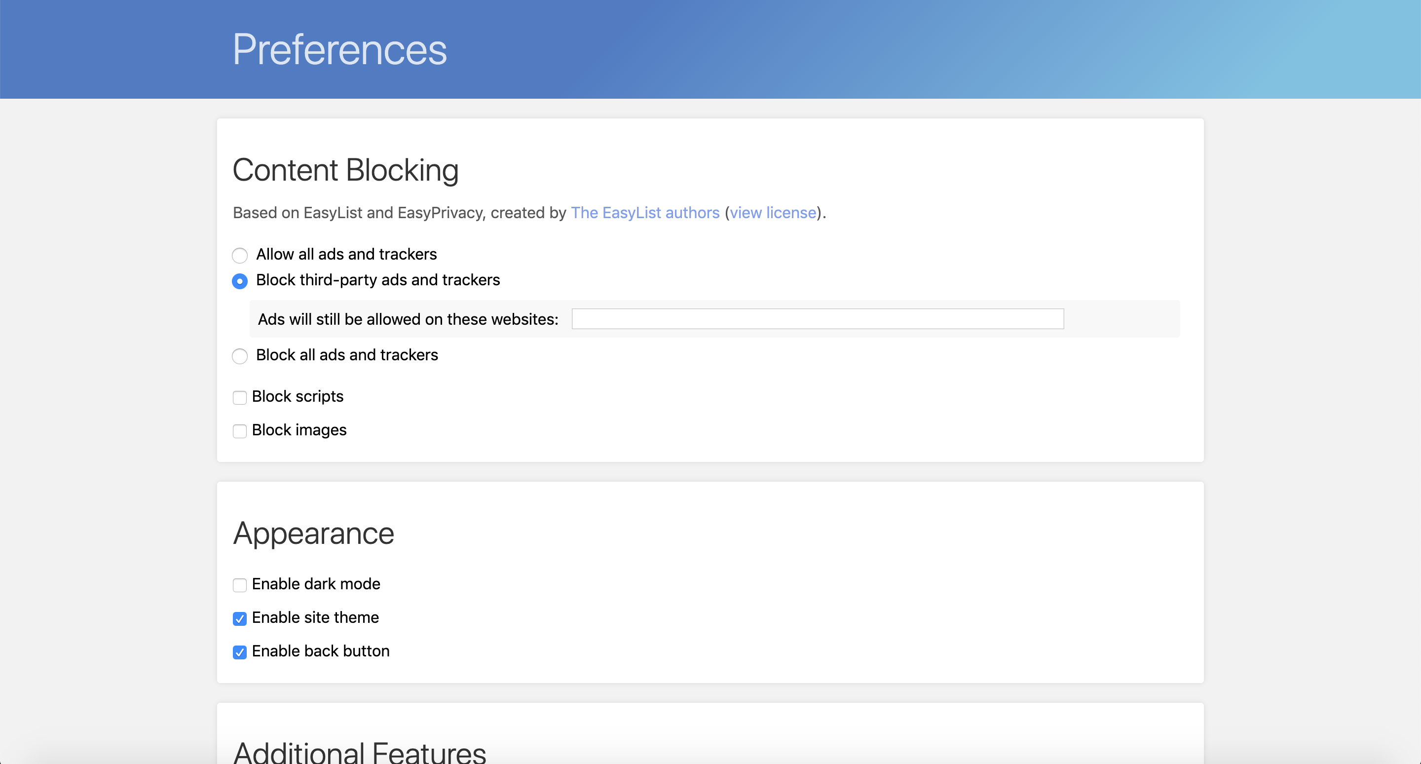 Preferences page - CSS · Issue #924 · minbrowser/min · GitHub