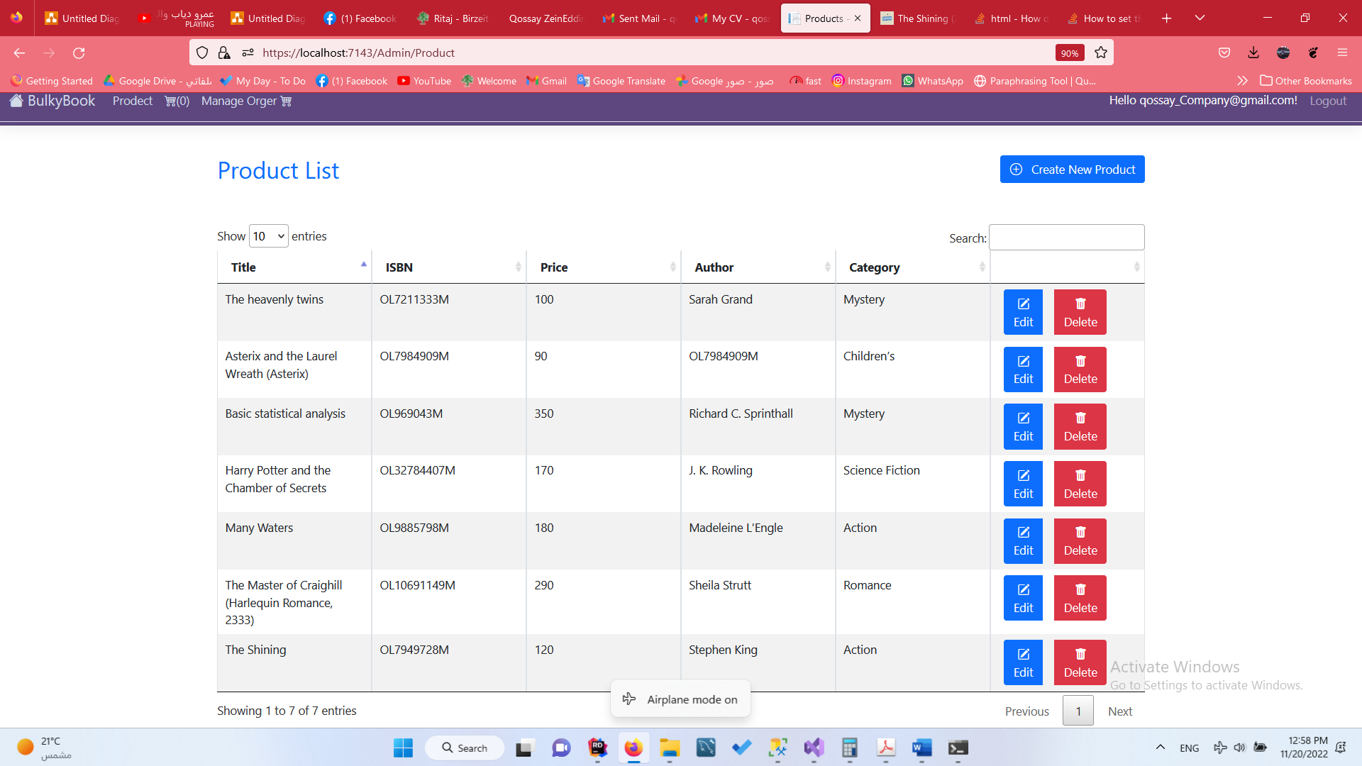 GitHub - QossayZeineddin/BulkyBookProject-dotnetMVC
