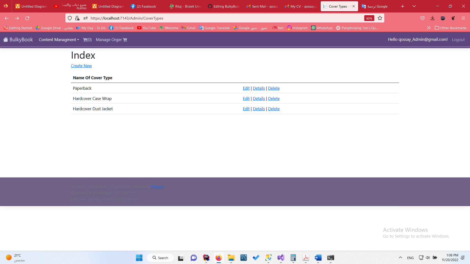 GitHub - QossayZeineddin/BulkyBookProject-dotnetMVC