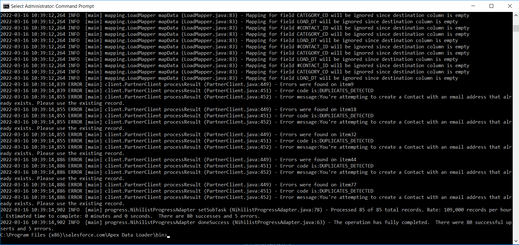 Dataloader v54 Provides Limited Output Information Compared to v49 · Issue #448 · forcedotcom ...