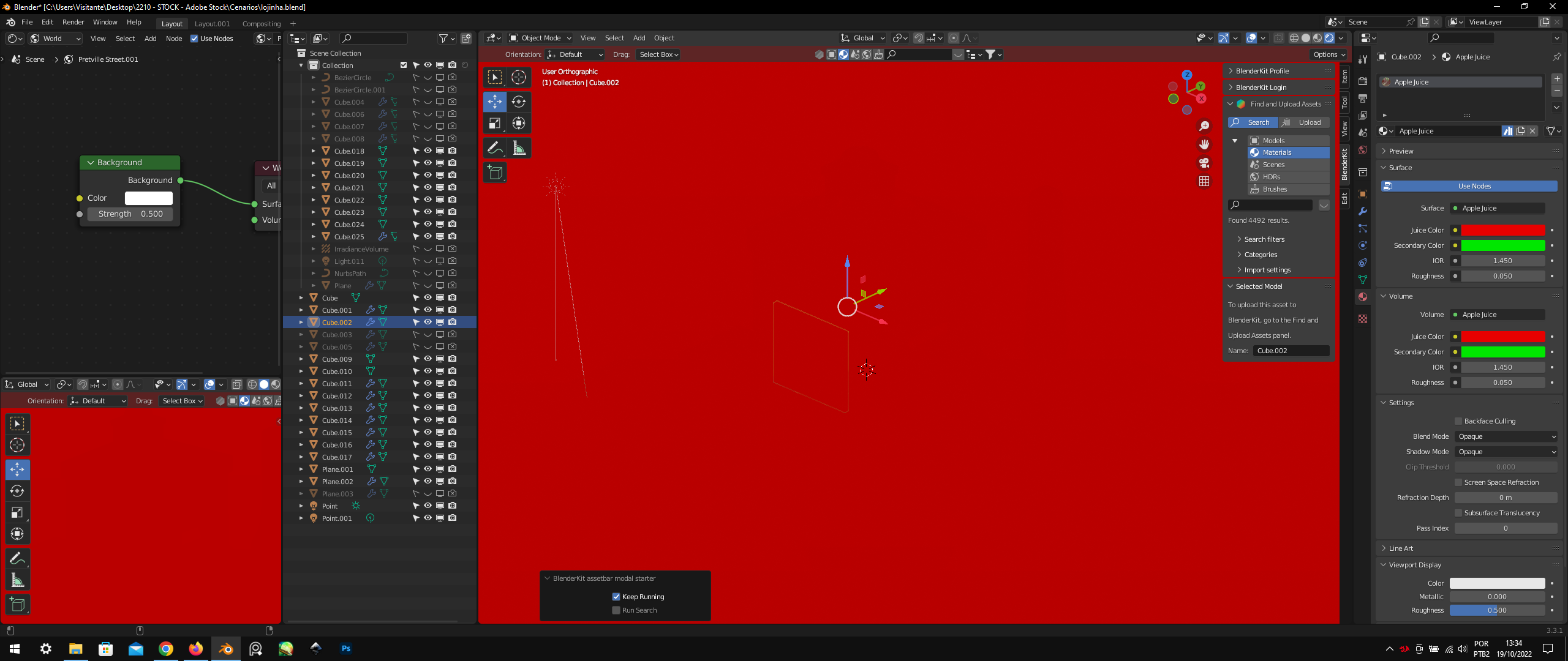 Red screen when bringing material to the scene. · Issue #328 · BlenderKit/BlenderKit · GitHub