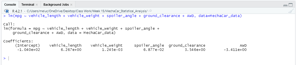 GitHub - zmeluch/MechaCar_Statistical_Analysis