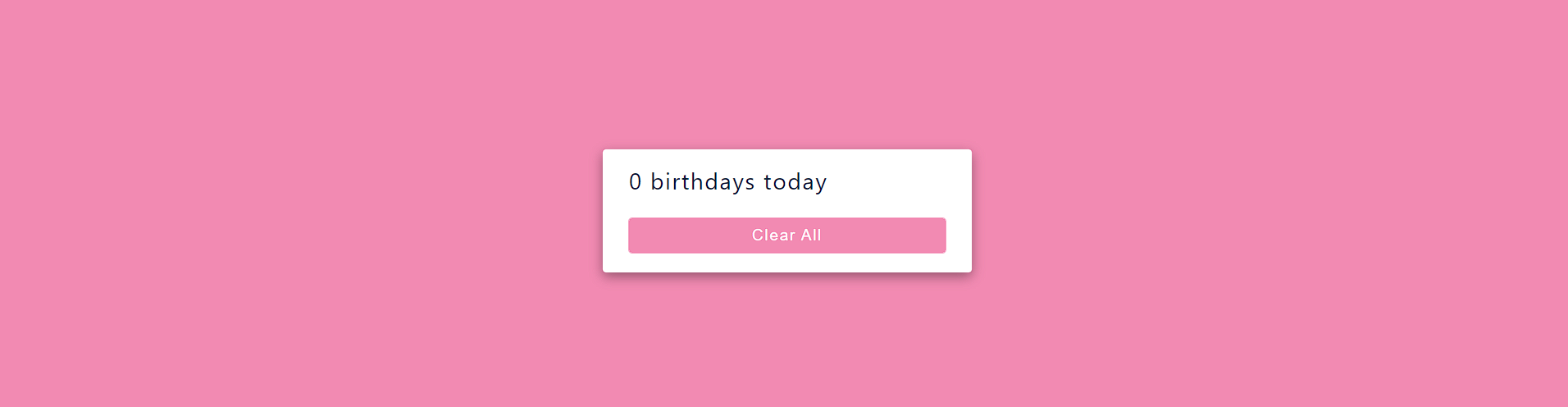 Github Diegobp02 Birthdayreminder Reactjs Aprendendo React Neste Caso O Uso Do Usestate