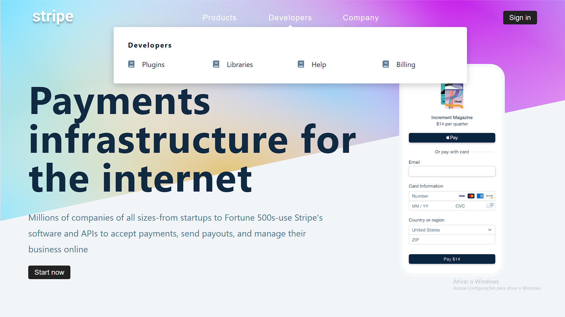 Github Diegobp02stripe Reactjs Página Com Os Submenus Semelhantes Ao Do Site Da Plataforma 