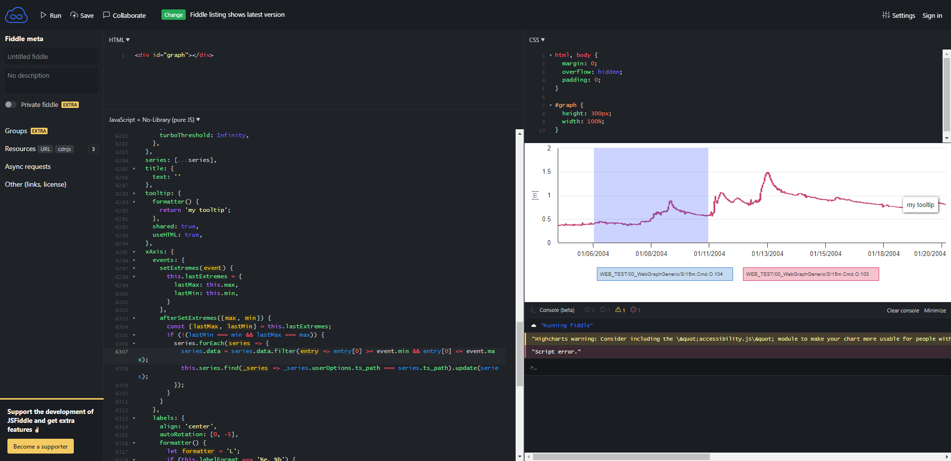 Script Error When Updating An Arearange Series · Issue 19900 · Highchartshighcharts · Github 