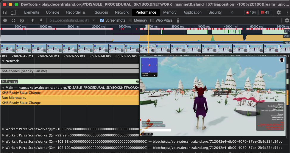 Debug weird performance drop on Ultra graphics in isolated areas · Issue #1795 · decentraland ...
