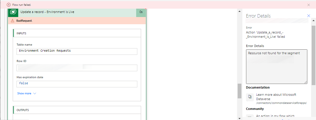 Env Request | Create Approved Environment fails: Resource not found for the segment · Issue ...