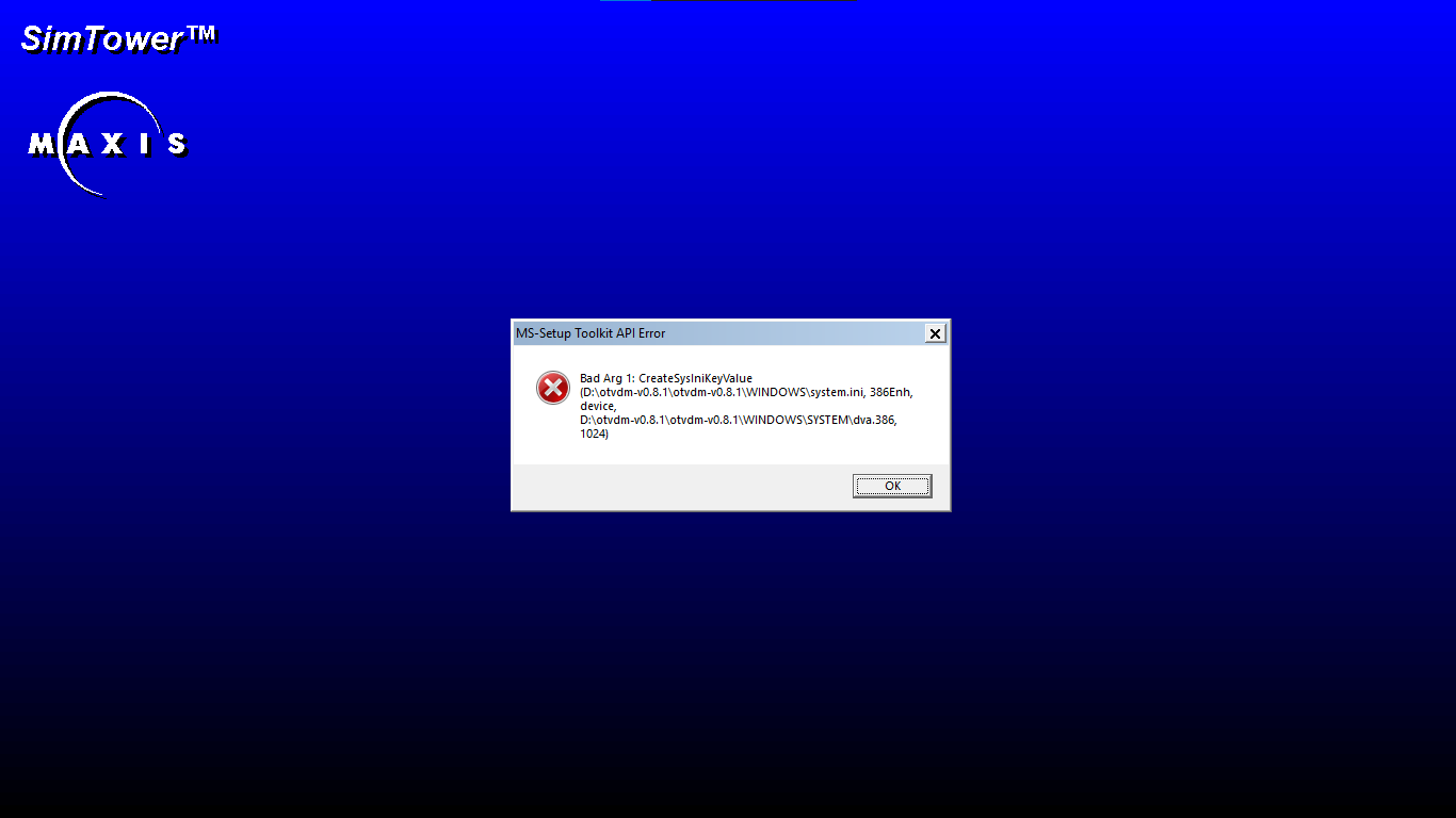 SimTower won't install. · Issue #1303 · otya128/winevdm · GitHub