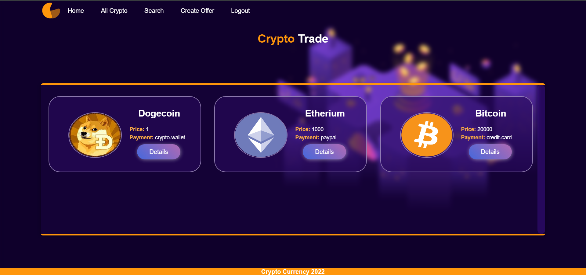 GitHub - ElenaBarakova/crypto-web: Web application built with Node.js ...