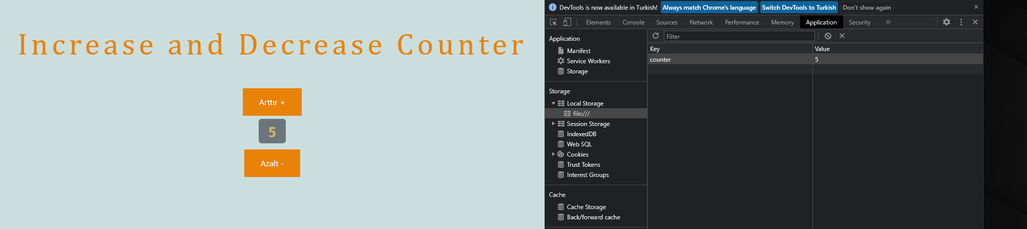 GitHub - Akdeniz7/Local-Storage-Exercise-with-JS: In this site, its data can be kept in local ...