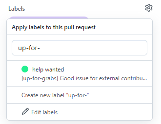Rename `up-for-grabs` to `help wanted` · Issue #71496 · dotnet/runtime · GitHub