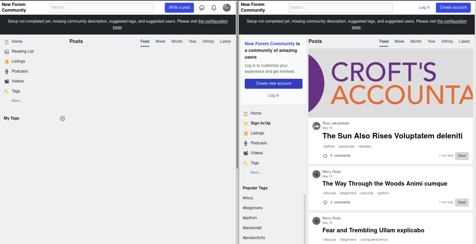 users' profile photos are not showing on the dockerized installation · Issue #4955 · forem/forem ...