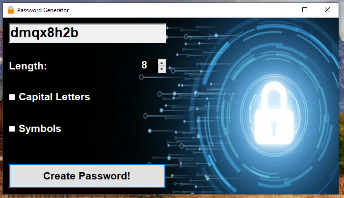 GitHub - AlexGuri99/Password-Generator: Fun little project i made with ...