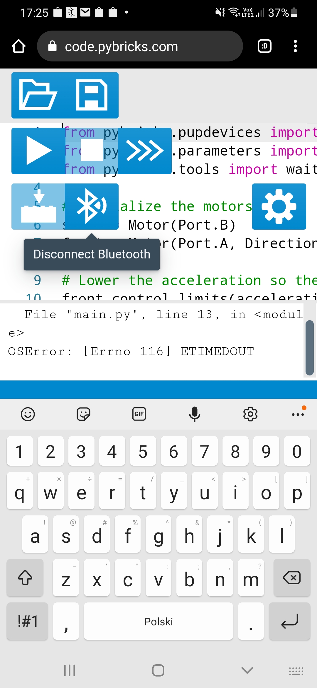 Line 13 Errno 116 · Issue #642 · pybricks/support · GitHub