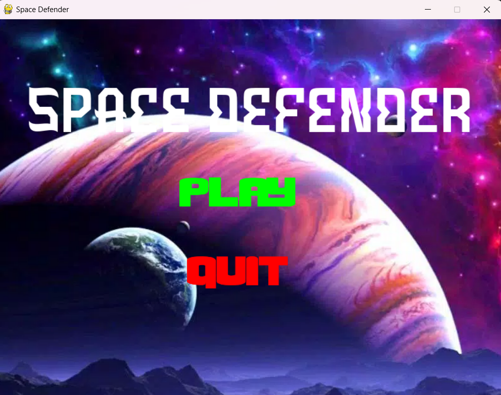 GitHub - tarunramavath/2D-Space-Defender-Game