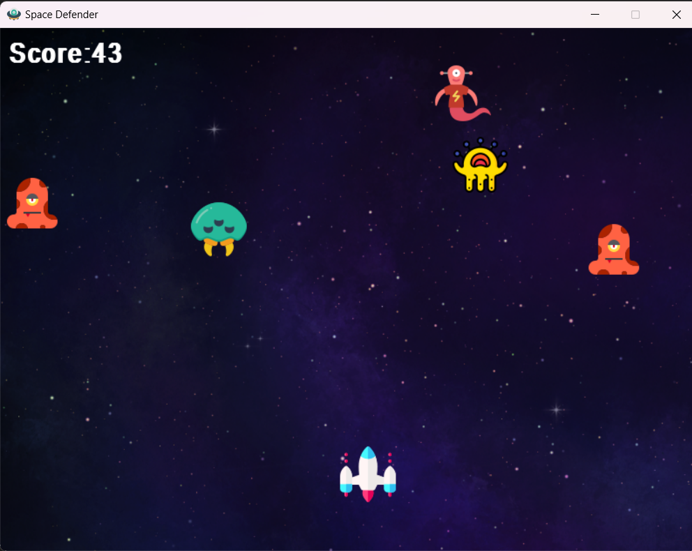GitHub - tarunramavath/2D-Space-Defender-Game