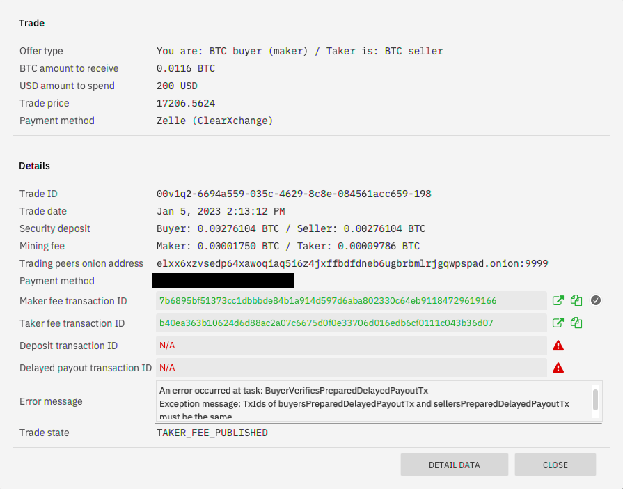 Fee reimbursement for trade 00v1q2 · Issue #1267 · bisq-network/support · GitHub