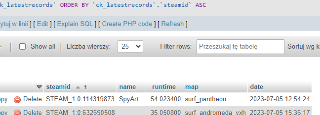 [BUG] !top is empty · Issue #589 · surftimer/SurfTimer · GitHub