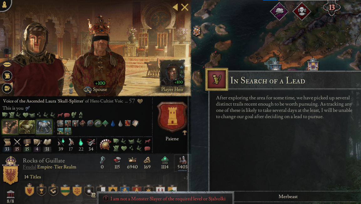 Legendary Monster Slayer disables higher level hunts · Issue #329 · ThePinkPanzer/Godherja ...