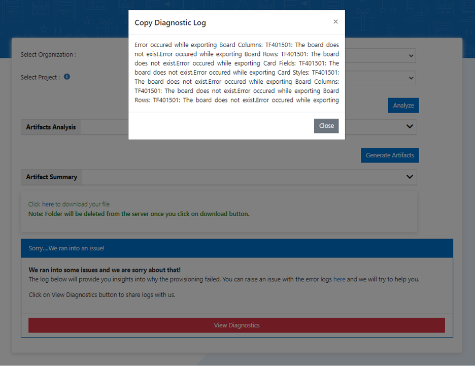 generating project template - copying board, card styles, columns error · Issue #664 · microsoft ...