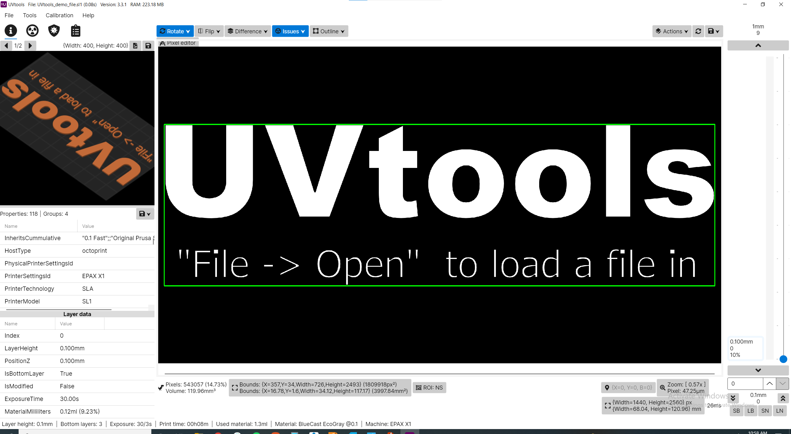 [BUG] Pixel Editor button is hidden · Issue #458 · sn4k3/UVtools · GitHub