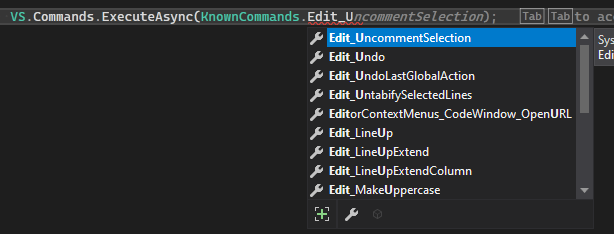 Predefined CommandID values for known commands · Issue #93 · VsixCommunity/Community ...