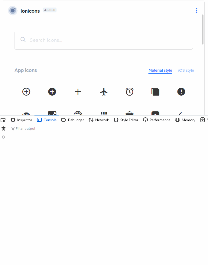 Search Input on website is skipping characters · Issue #666 · ionic-team/ionicons · GitHub