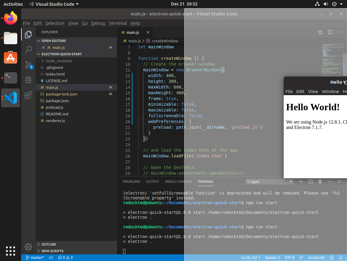 Maximizing window on Ubuntu 18.04.3 does not respect maxWidth/maxHeight · Issue #21508 ...