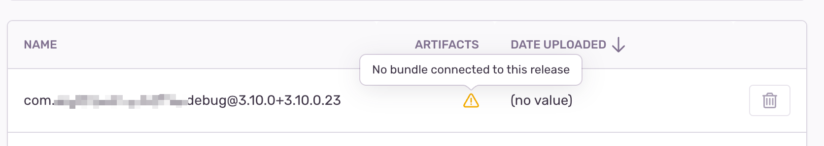 No Bundle Connected To This Release · Issue 3078 · Getsentry Sentry