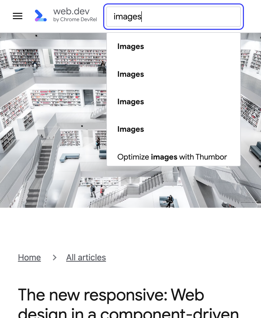 Improve search results · Issue #9507 · GoogleChrome/web.dev · GitHub
