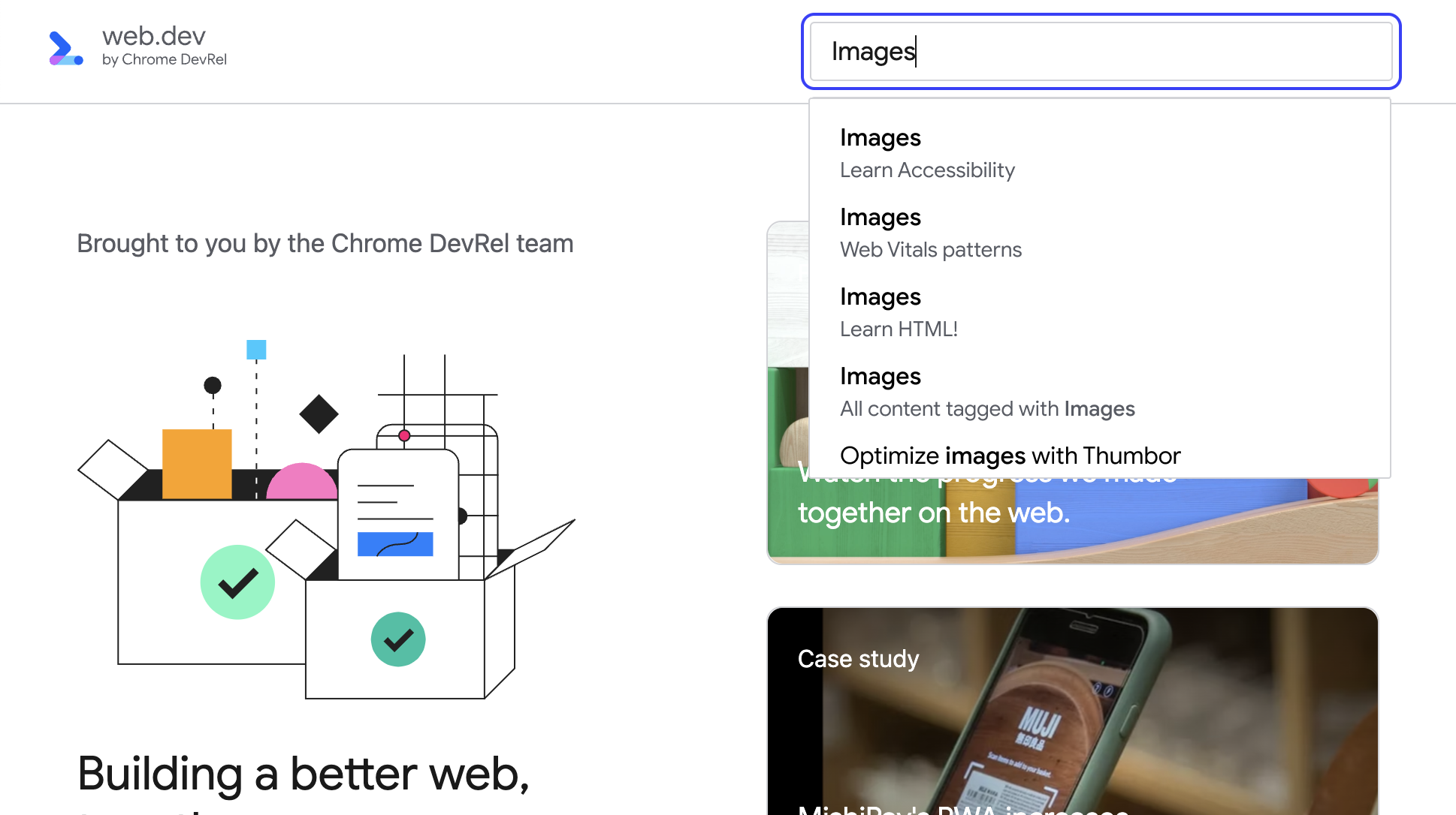 Improve search results · Issue #9507 · GoogleChrome/web.dev · GitHub
