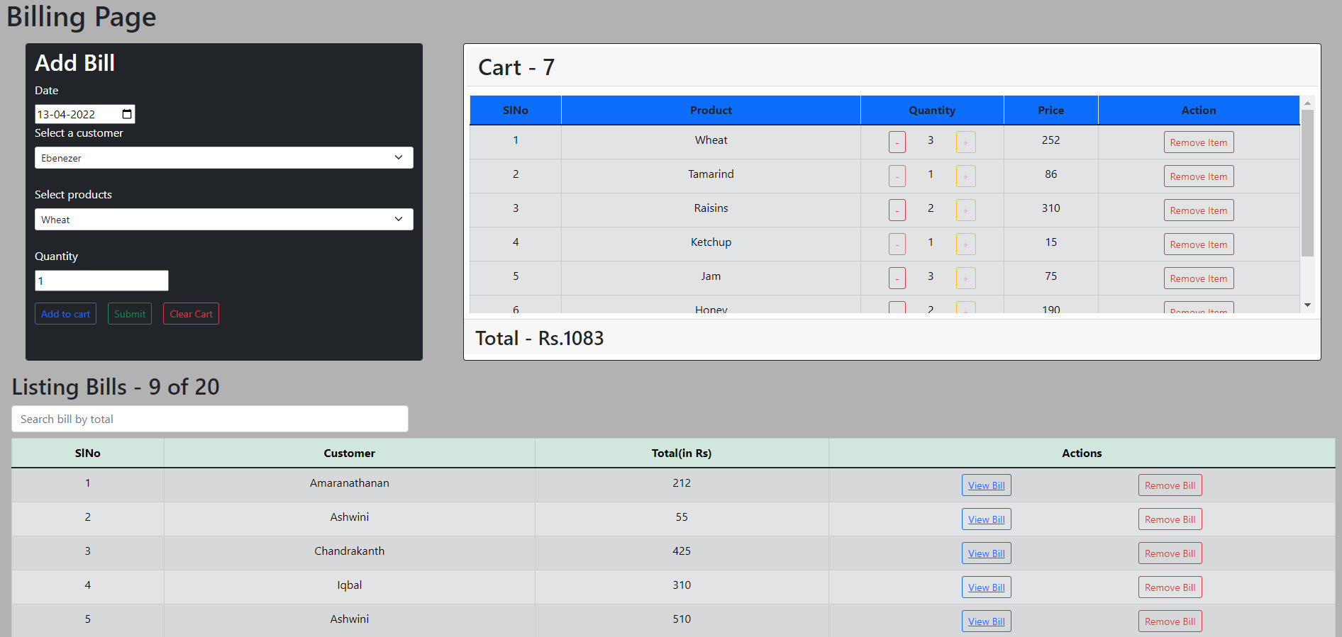 GitHub - raveesh-gowda/pos-billing-application