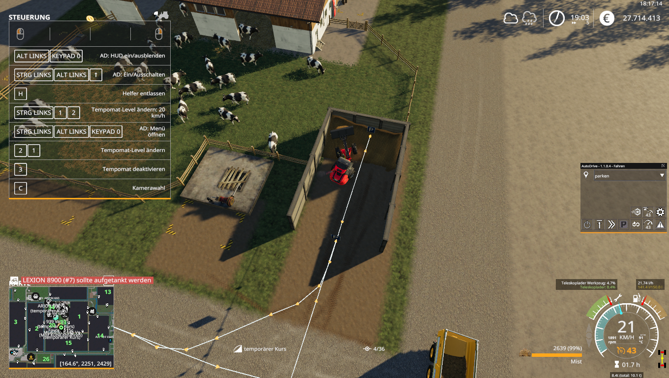 Hat cp mit der Fondladerarbeit ein problem ? · Issue #5134 · Courseplay/courseplay · GitHub