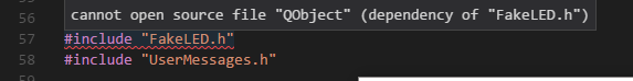 When using recursive include paths for Qt, code doesn't find header files without a .h extension ...
