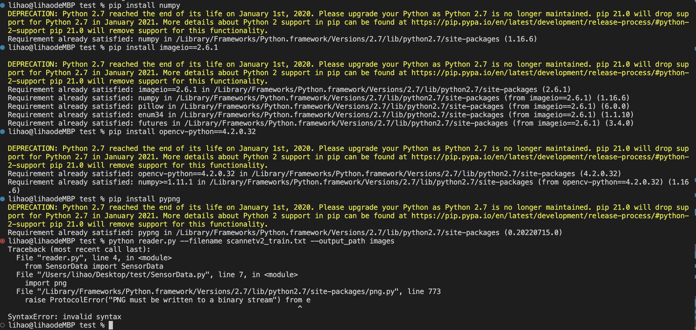 Raise Protocolerror In Png · Issue 137 · Scannetscannet · Github