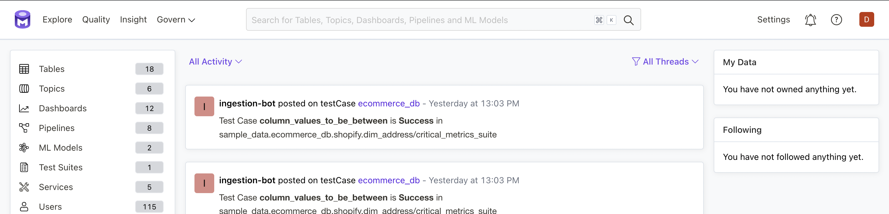 UI Improvements 0.13 · Issue #8513 · open-metadata/OpenMetadata · GitHub