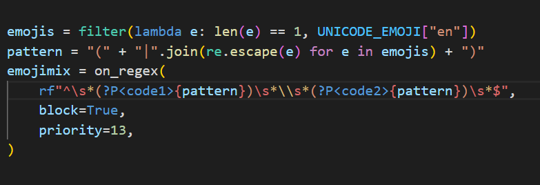 有没有办法把指令中的加号去掉 · Issue #5 · noneplugin/nonebot-plugin-emojimix · GitHub
