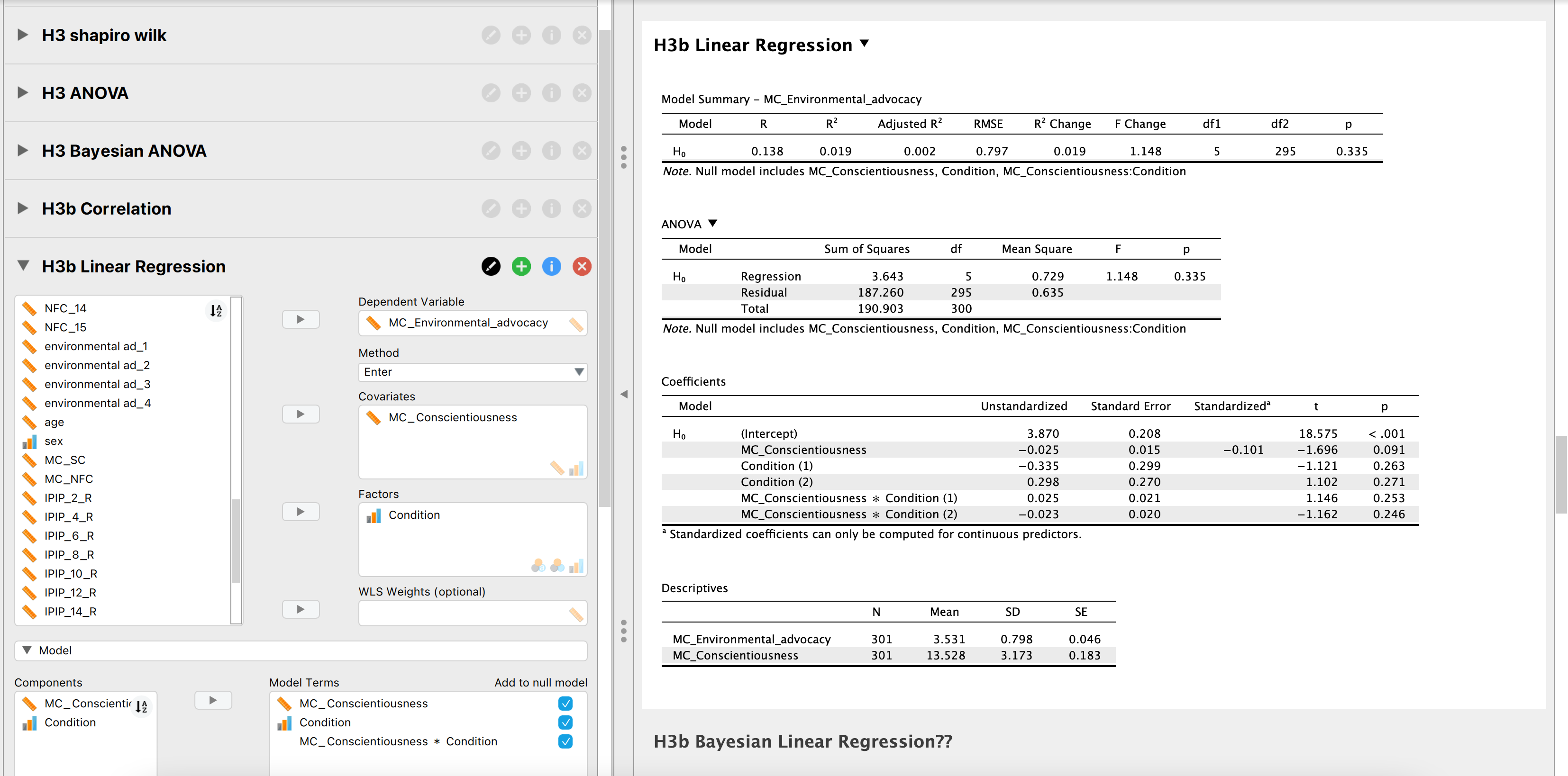 [Bug]: When interaction term is entered in regression, JASP 'terminated unexpectdly' · Issue ...