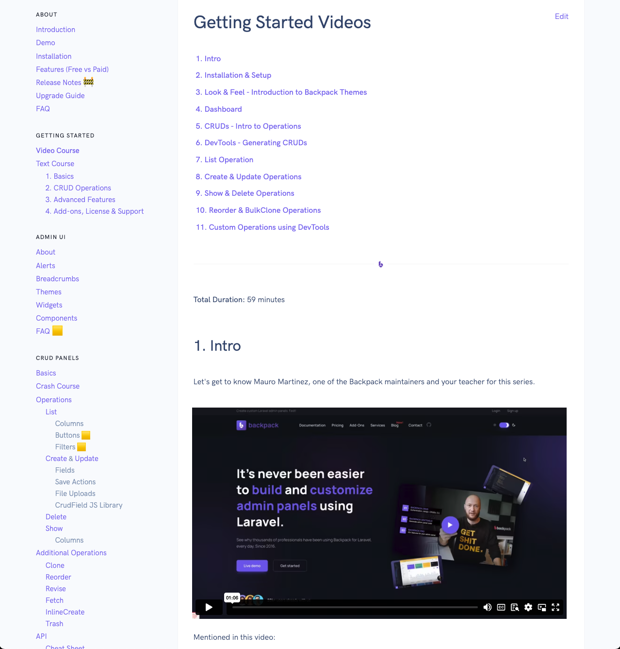 Make sure all v6 features are documented · Issue #450 · Laravel-Backpack/docs · GitHub