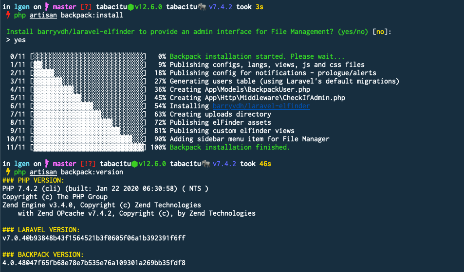 [4.0][Bug] "The command "elfinder:publish" does not exist" · Issue #2517 · Laravel-Backpack/CRUD ...