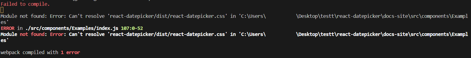 'Local Development' part of the README file needs to be modified ...
