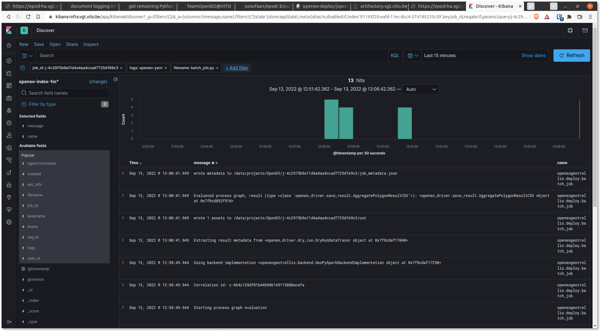 Get Remaining Python Logs In Eskibana · Issue 217 · Open Eoopeneo