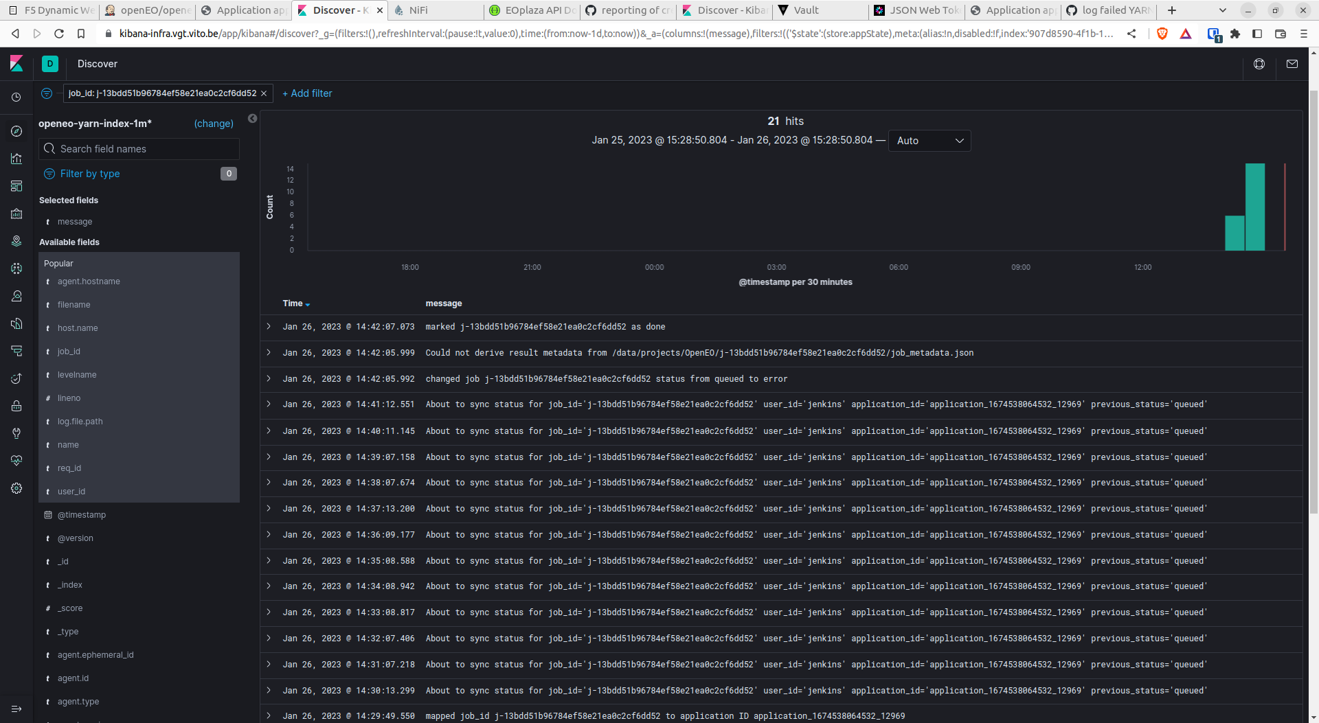 log failed YARN container launch in Kibana · Issue #292 · Open-EO/openeo-geopyspark-driver · GitHub