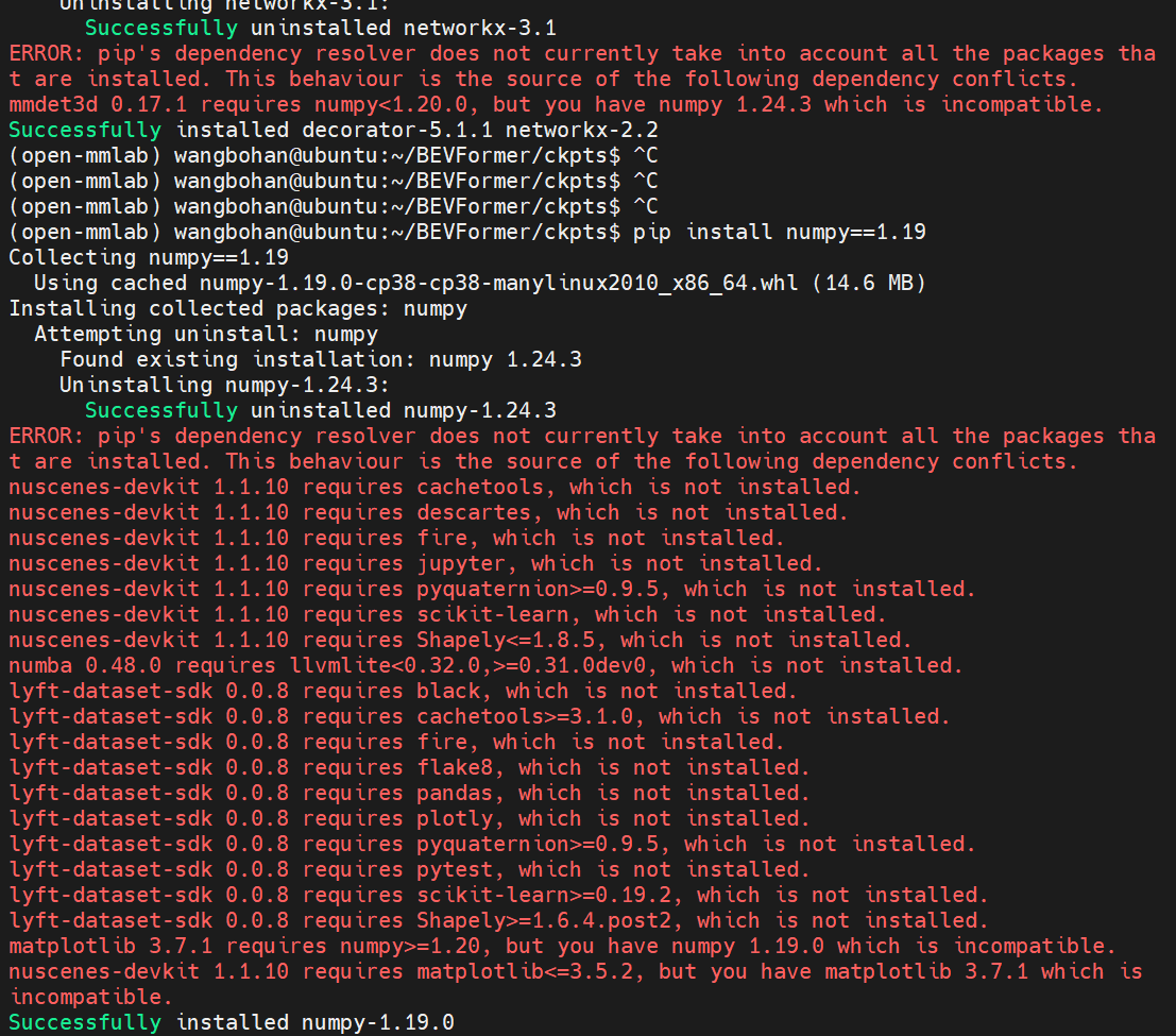 按照文档步骤，不过一直显示networkx 2.2 is installed but networkx>=2.8 is required by {'scikit-image'} · Issue ...