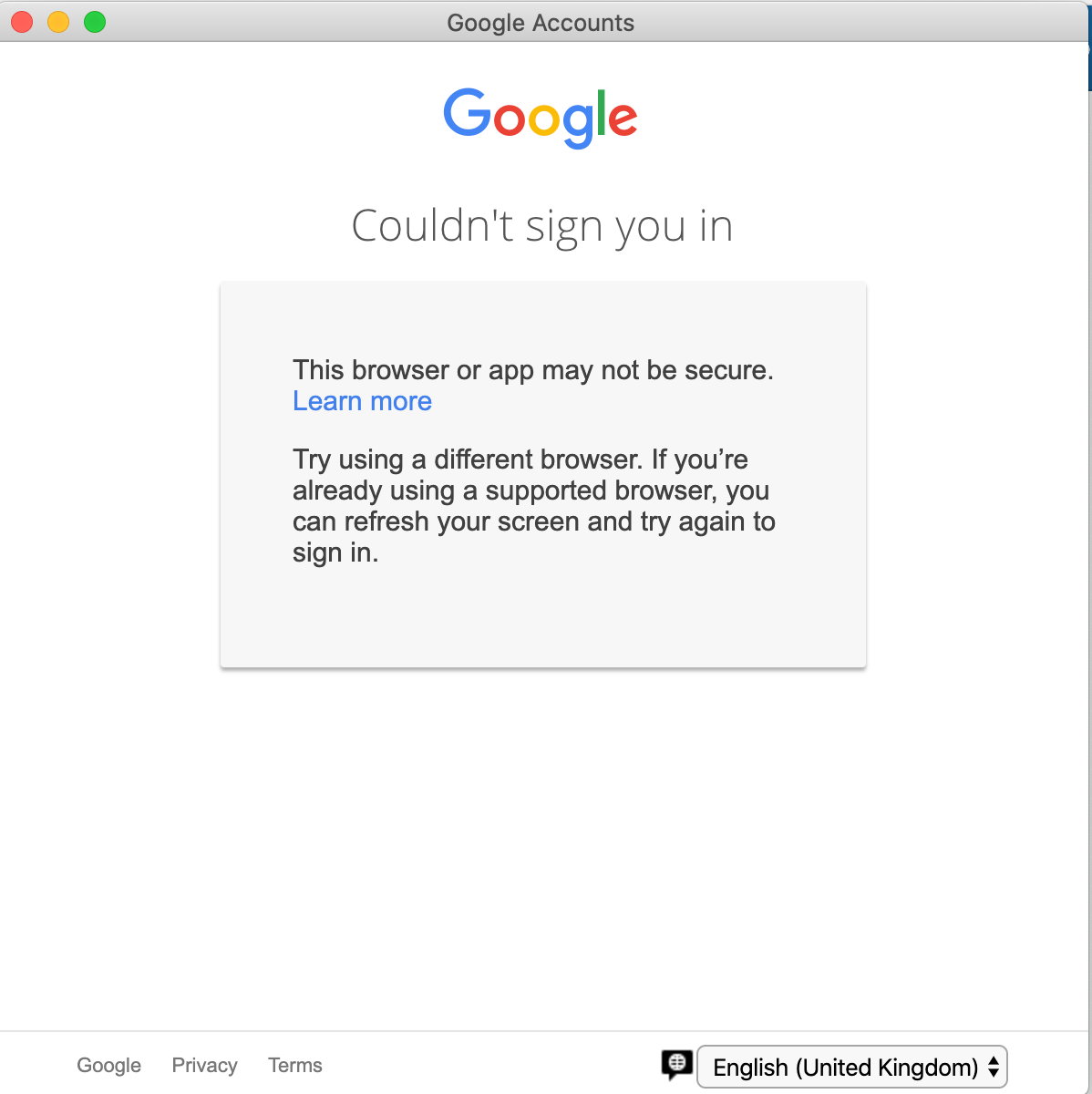 Can't Sign In with Google Account · Issue #2094 · Automattic/simplenote-electron · GitHub