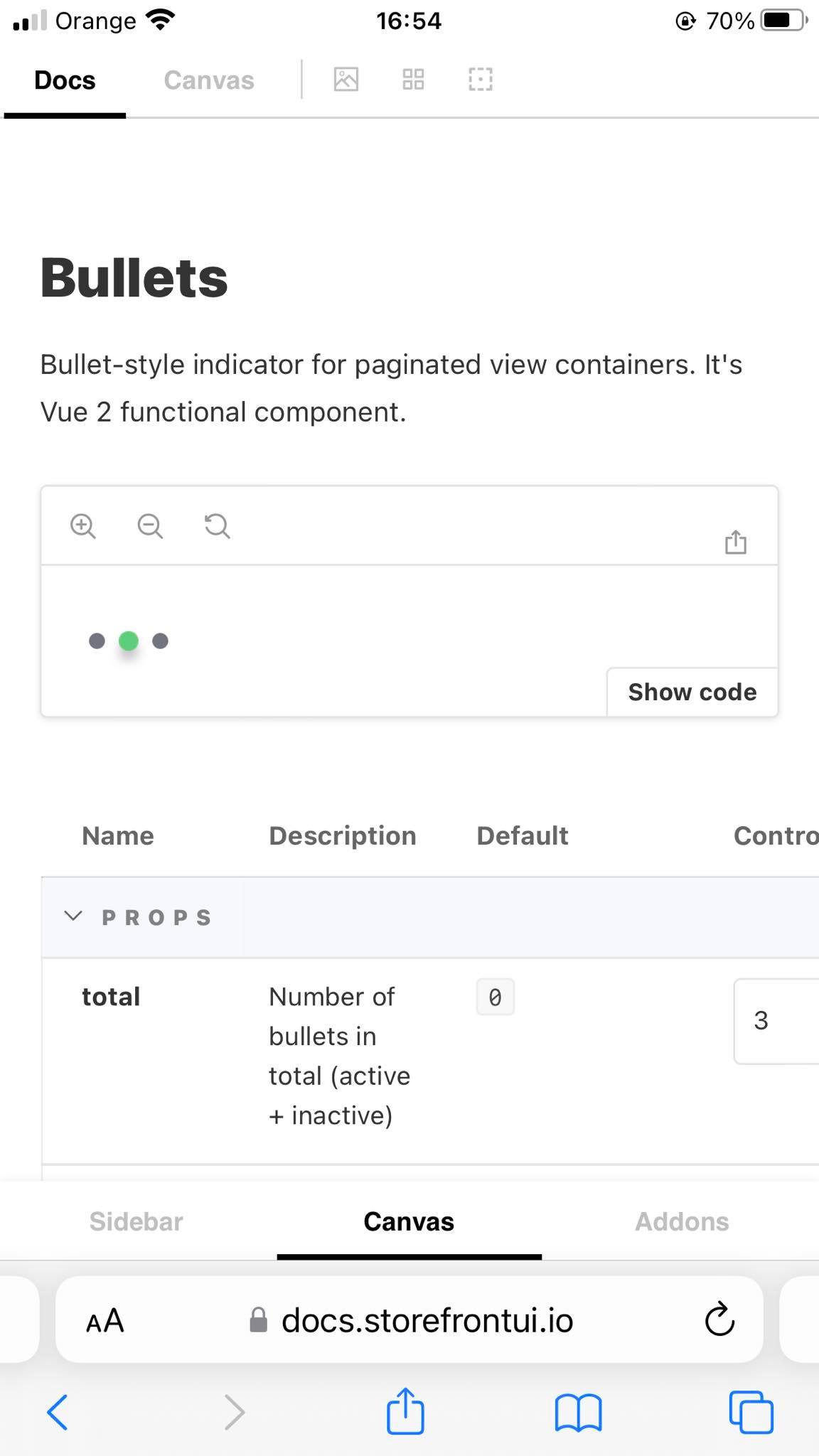 [BUG] Storybook Atoms Bullets Do not work properly on Iphone · Issue #2409 · vuestorefront ...