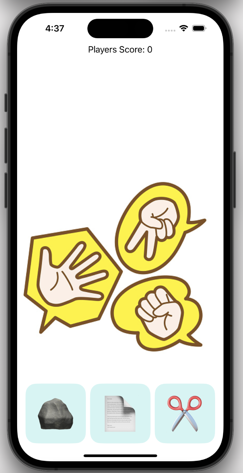 GitHub - BriLewiss/Rock-Paper-Scissors-iOS-App: Simple rock, paper, scissors iOS app