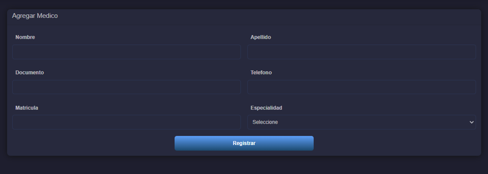 GitHub - julimunioz/SistemaMedico: Aplicación web de gestión para uso medico